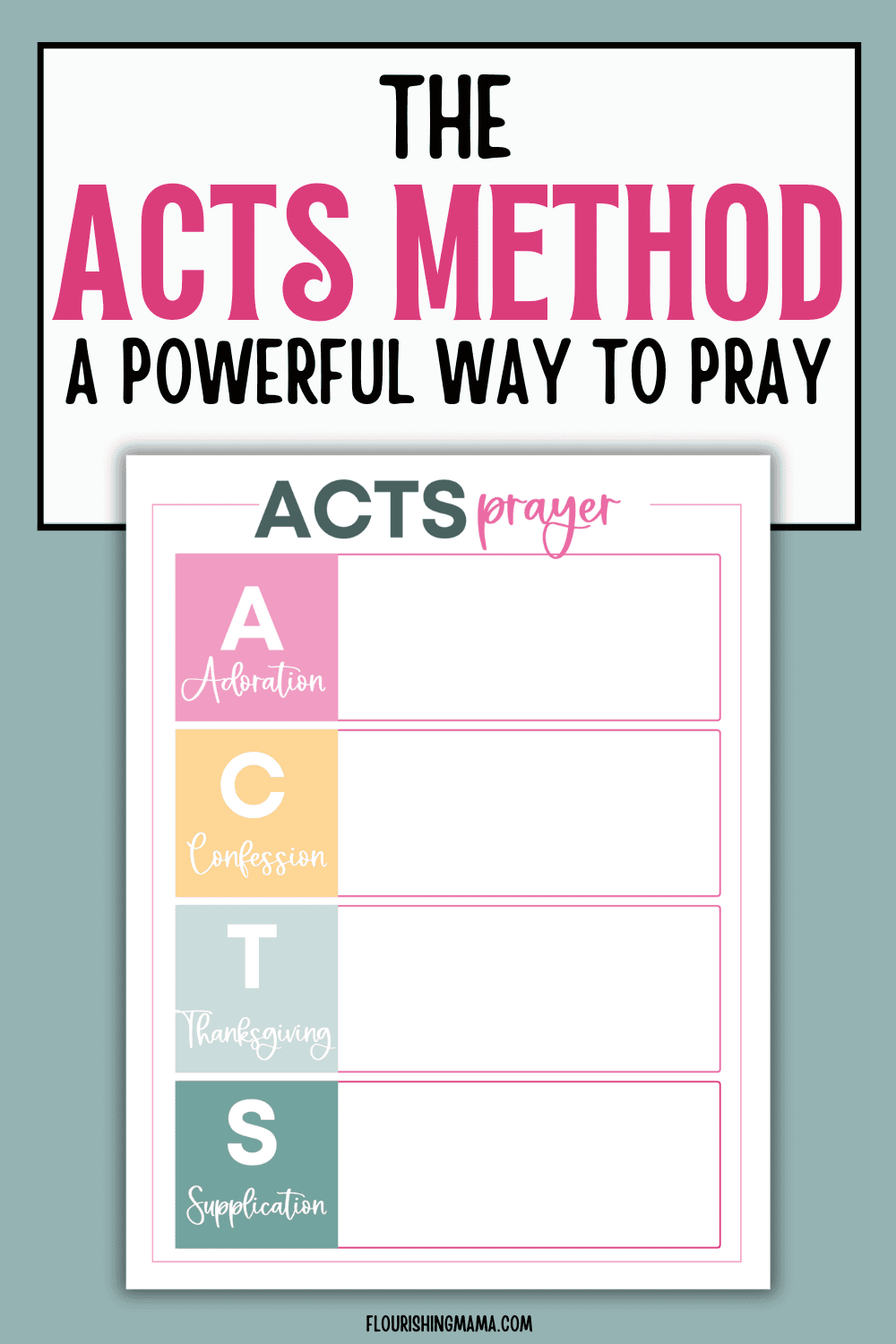 How to Use the Simple ACTS Prayer Model for Powerful Prayers