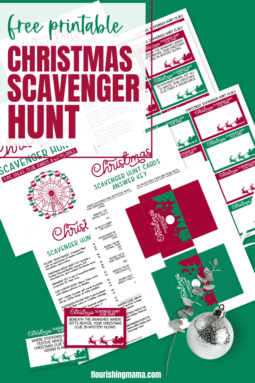 Free Printable Christmas Scavenger Hunt for Kids