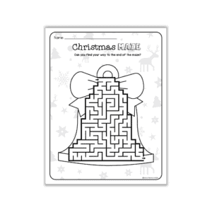 15 Free Printable Christmas Mazes for Kids