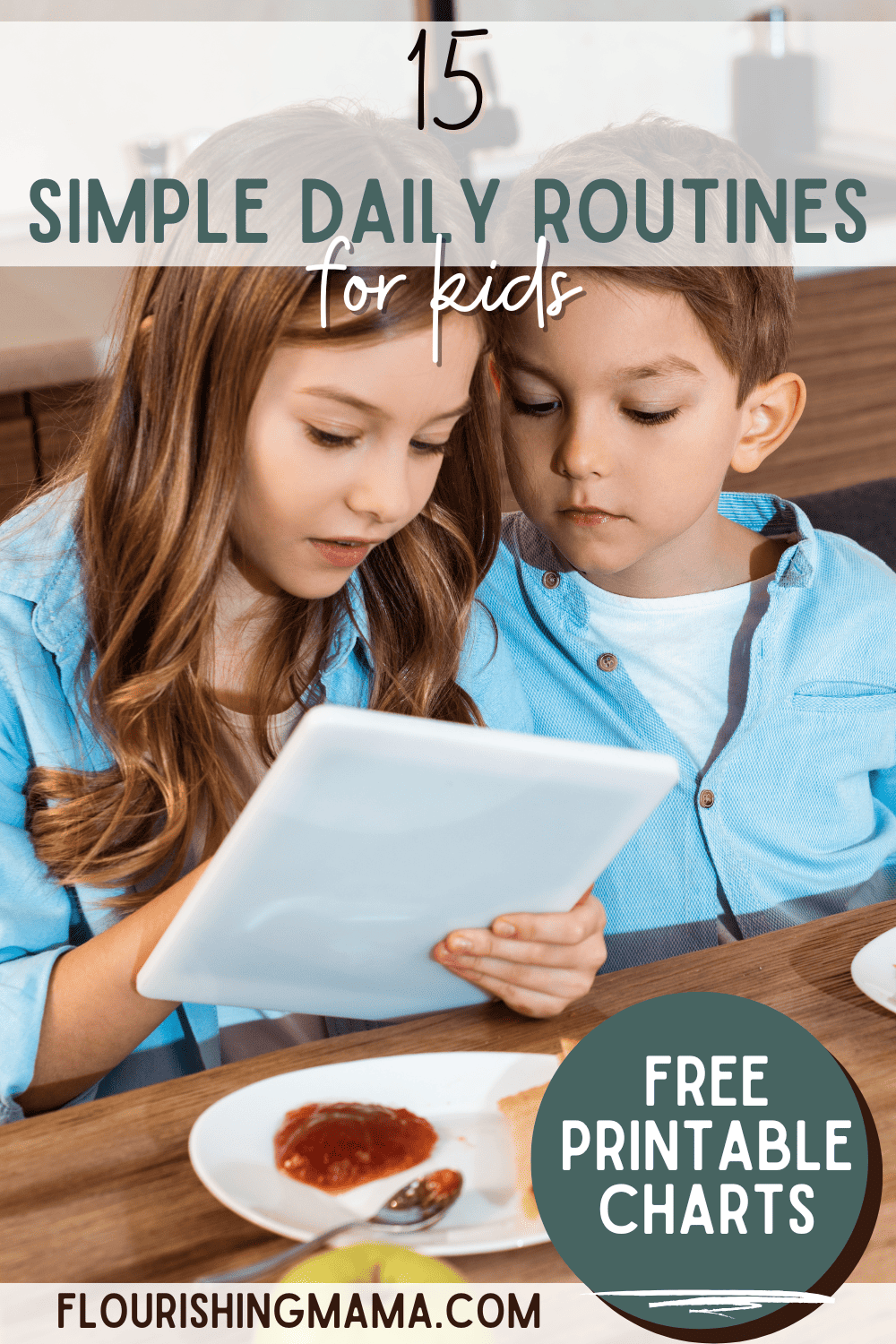 Free Printable Daily Routine Checklist for Moms and Kids