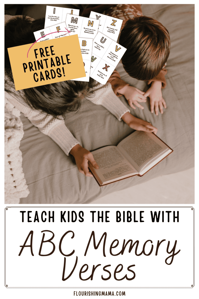ABC Bible Verses for Little Ones (free printable cards)