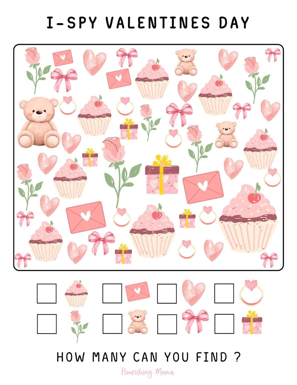 Celebrate Love with a Fun, Free Valentines I Spy Printable!