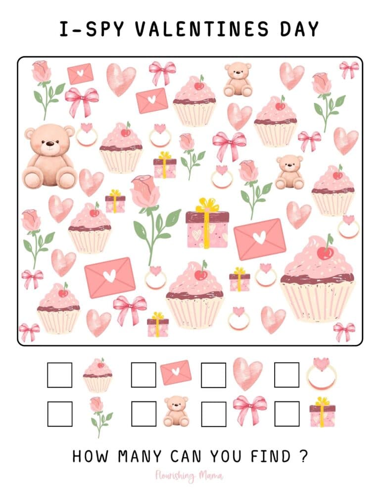 Celebrate Love with a Fun, Free Valentines I Spy Printable!