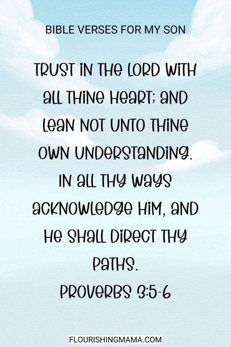 35 Powerful Bible Verses for My Son to Guide His Faith