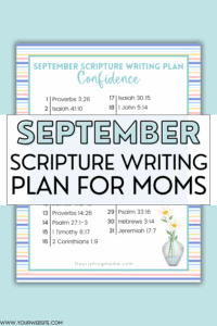 Free Printable September Scripture Writing Plan (Bible Verses About ...
