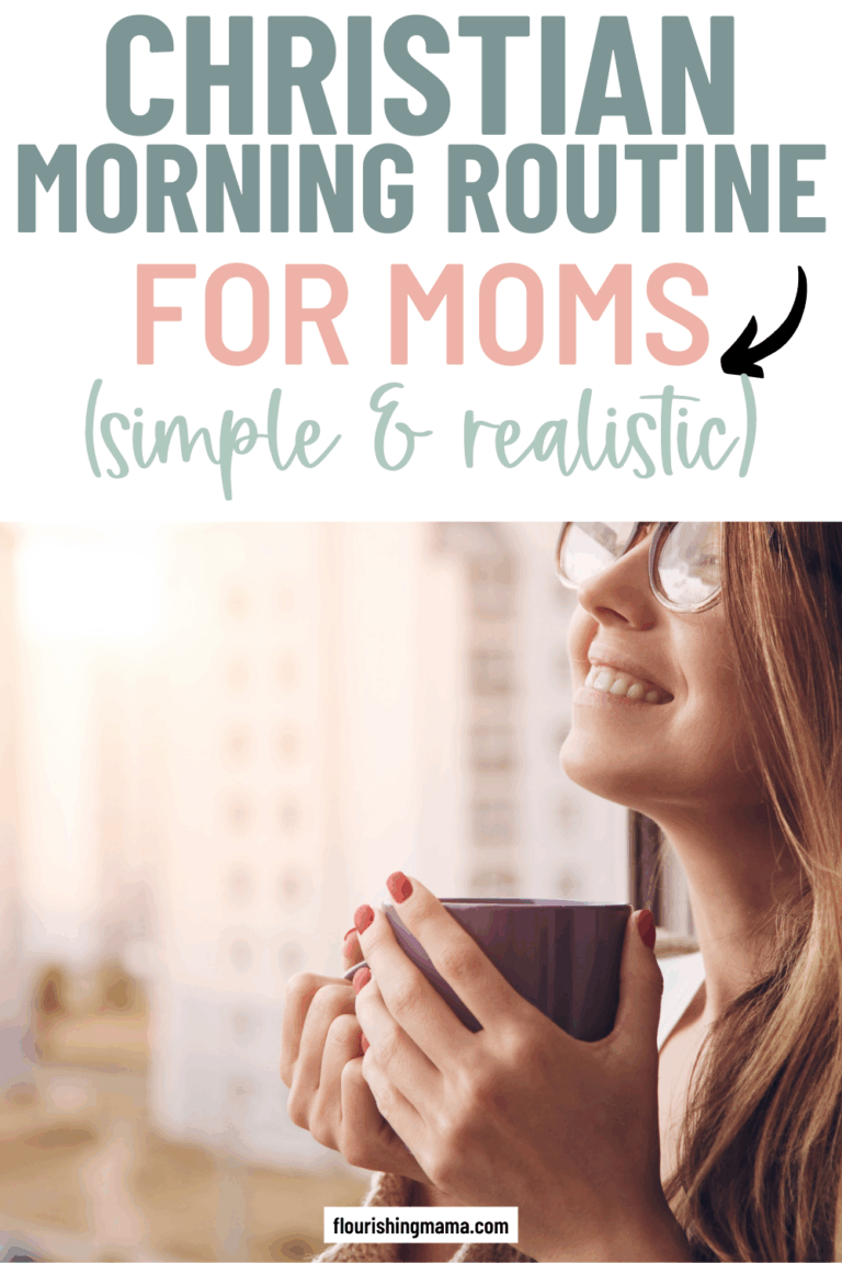 A Faith-Based Morning Routine for Moms (free checklist!)