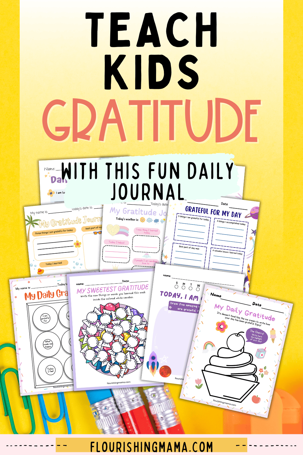 Cultivating Gratitude: Printable Gratitude Journal for Kids