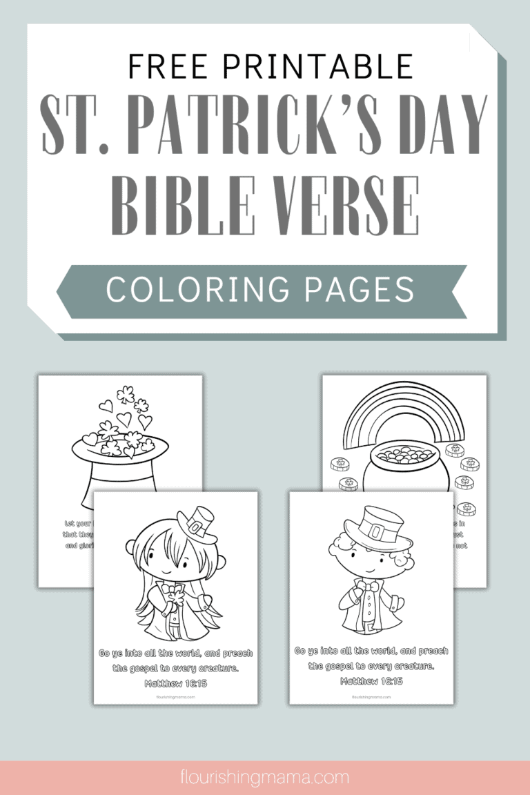 St. Patrick's Day Bible Verse Coloring Pages