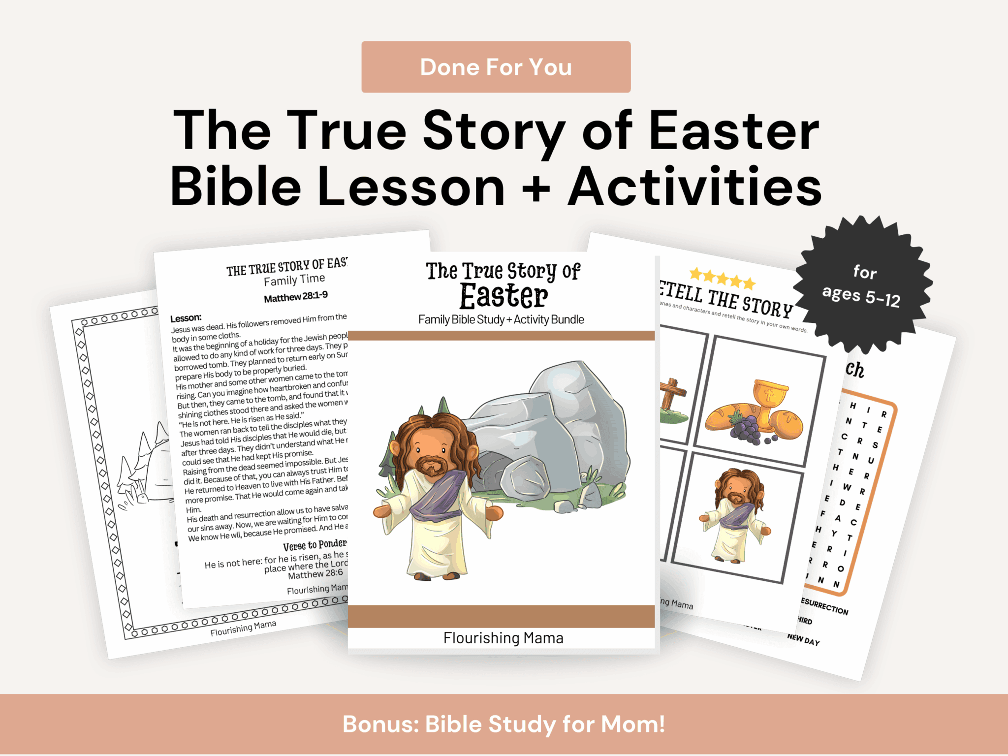 The True Story of Easter Bible Lesson for Kids (Ages 5-12)